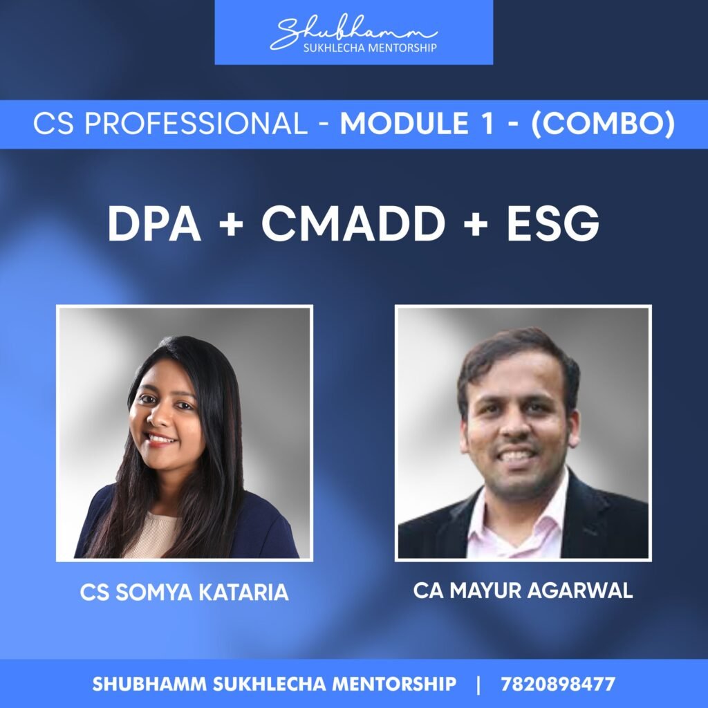 CS Professional Module 1 – CSR & Social Governance (New Syllabus ...